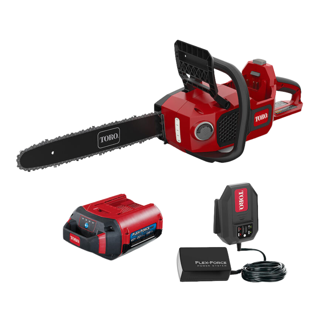Toro 60V MAX* 16 in. (40.6 cm) Brushless Chainsaw with 2.0Ah battery ...